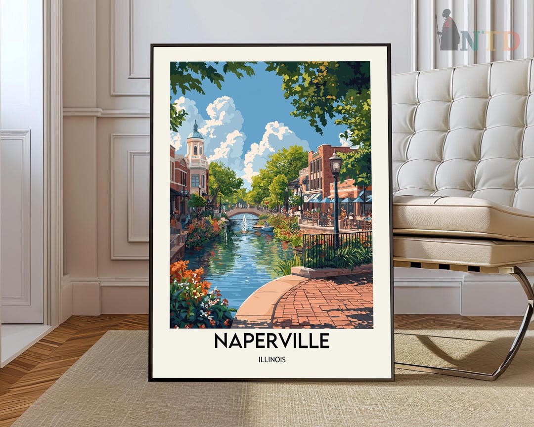 Naperville Poster, Naperville Wall Art, Naperville Print, Naperville ...