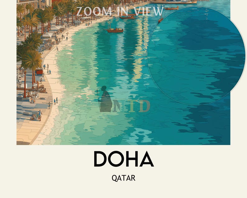Doha Poster, Doha Wall Art, Doha Print, Doha Photo, Doha Poster Print ...