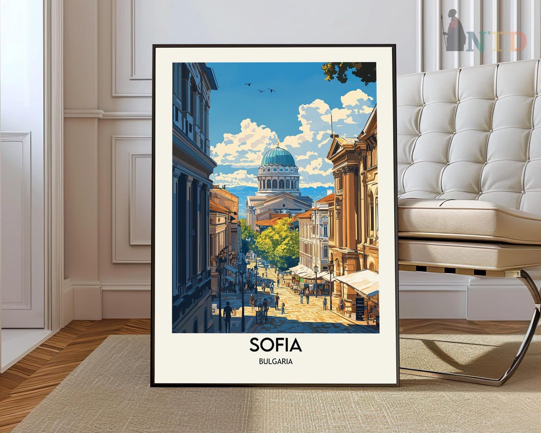 Sofia Print, Sofia Poster, Sofia Wall Art, Sofia Travel, Sofia Art ...