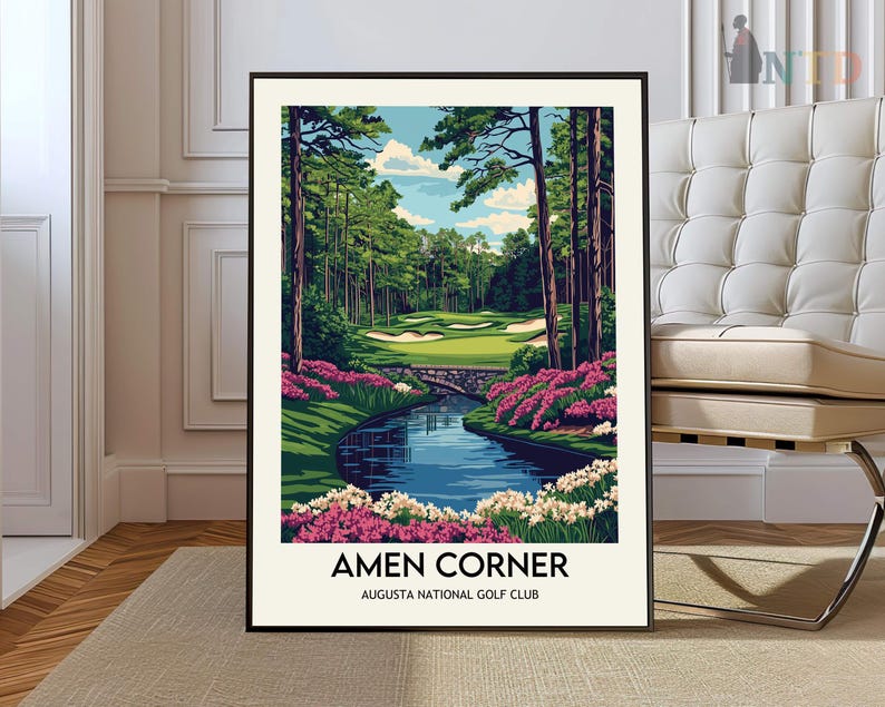 Amen Corner Augusta National Golf Club Print: Iconic Golf Art - Etsy