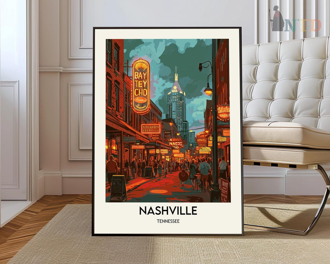 Nashville Print, Nashville Wall Art, Nashville Poster, Nashville Photo ...