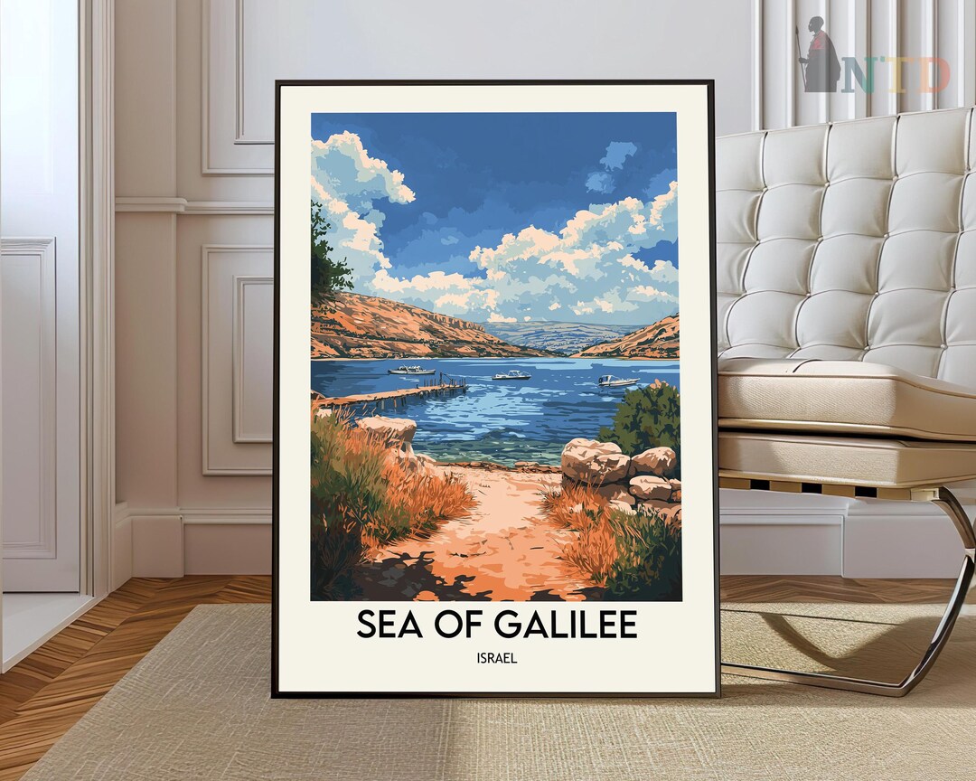 Sea of Galilee Poster, Sea of Galilee Wall Art, Sea of Galilee Print ...