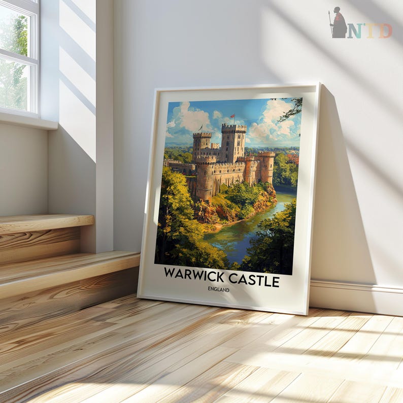 Warwick Castle Poster, Warwick Castle Wall Art, Warwick Castle Print ...