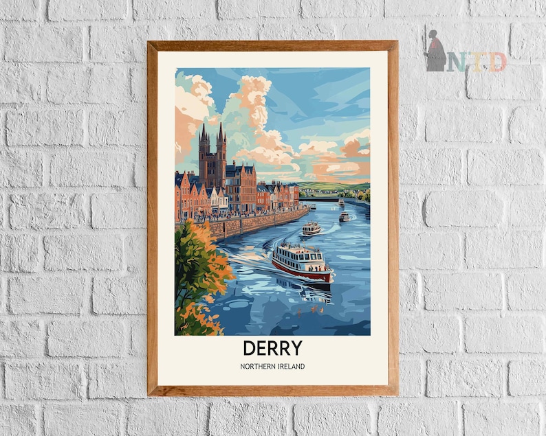 Derry Poster, Derry Wall Art, Derry Print, Derry Photo, Derry Poster ...