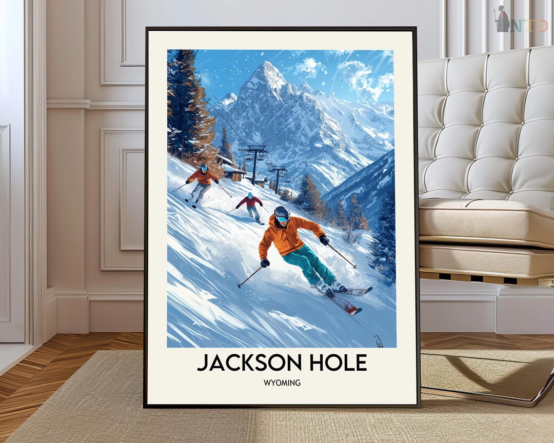 Jackson Hole Poster, Jackson Hole Wall Art, Jackson Hole Print, Jackson ...