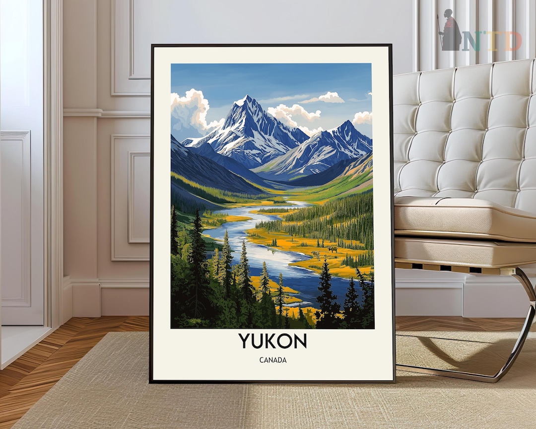 Yukon Print, Yukon Poster, Yukon Wall Art, Yukon Travel, Yukon Art ...