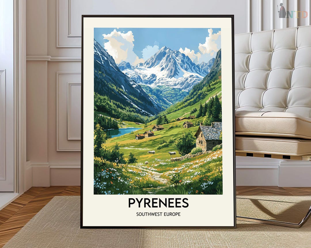 Pyrenees Poster, Pyrenees Wall Art, Pyrenees Print, Pyrenees Photo ...