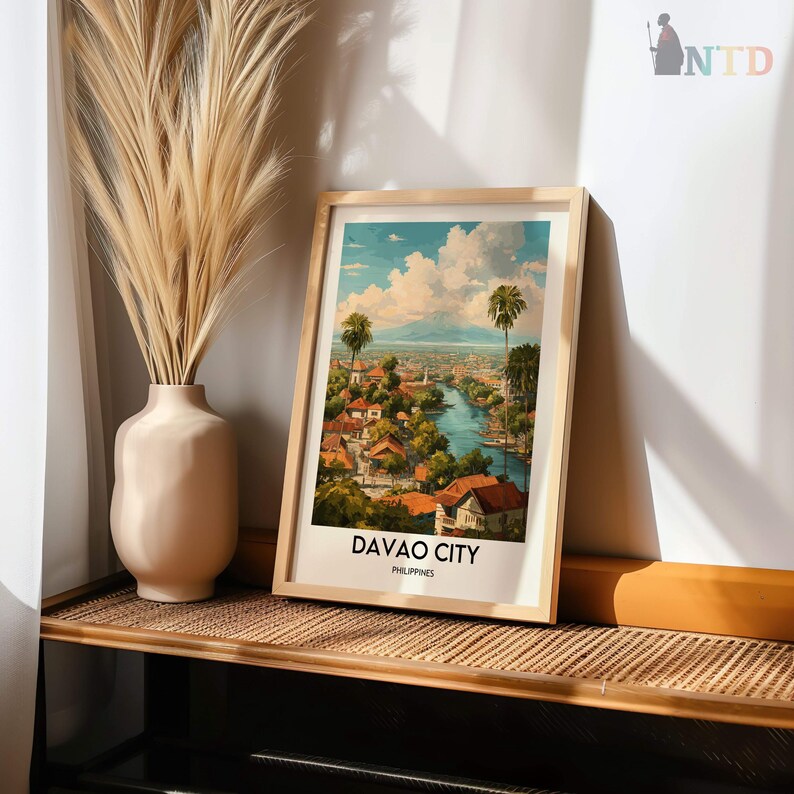Davao City Poster, Davao City Wall Art, Davao City Print, Davao City ...
