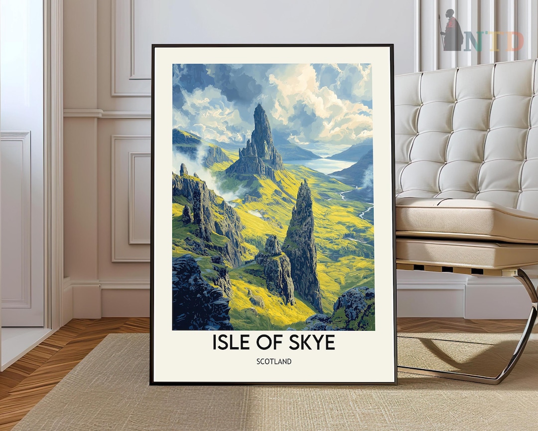 Isle of Skye Poster, Isle of Skye Wall Art, Isle of Skye Print, Isle of ...