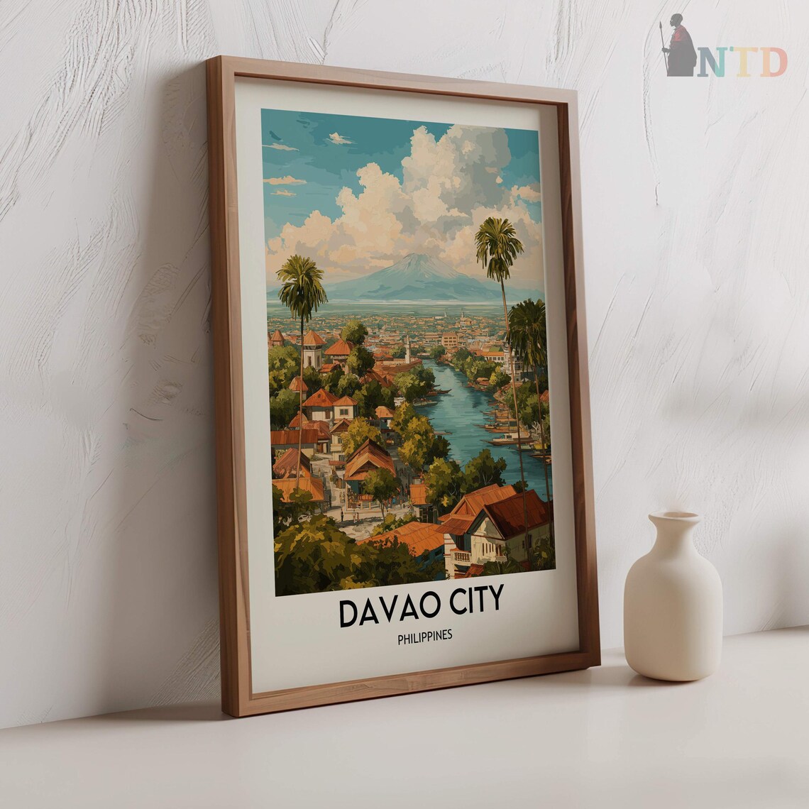 Davao City Poster, Davao City Wall Art, Davao City Print, Davao City ...
