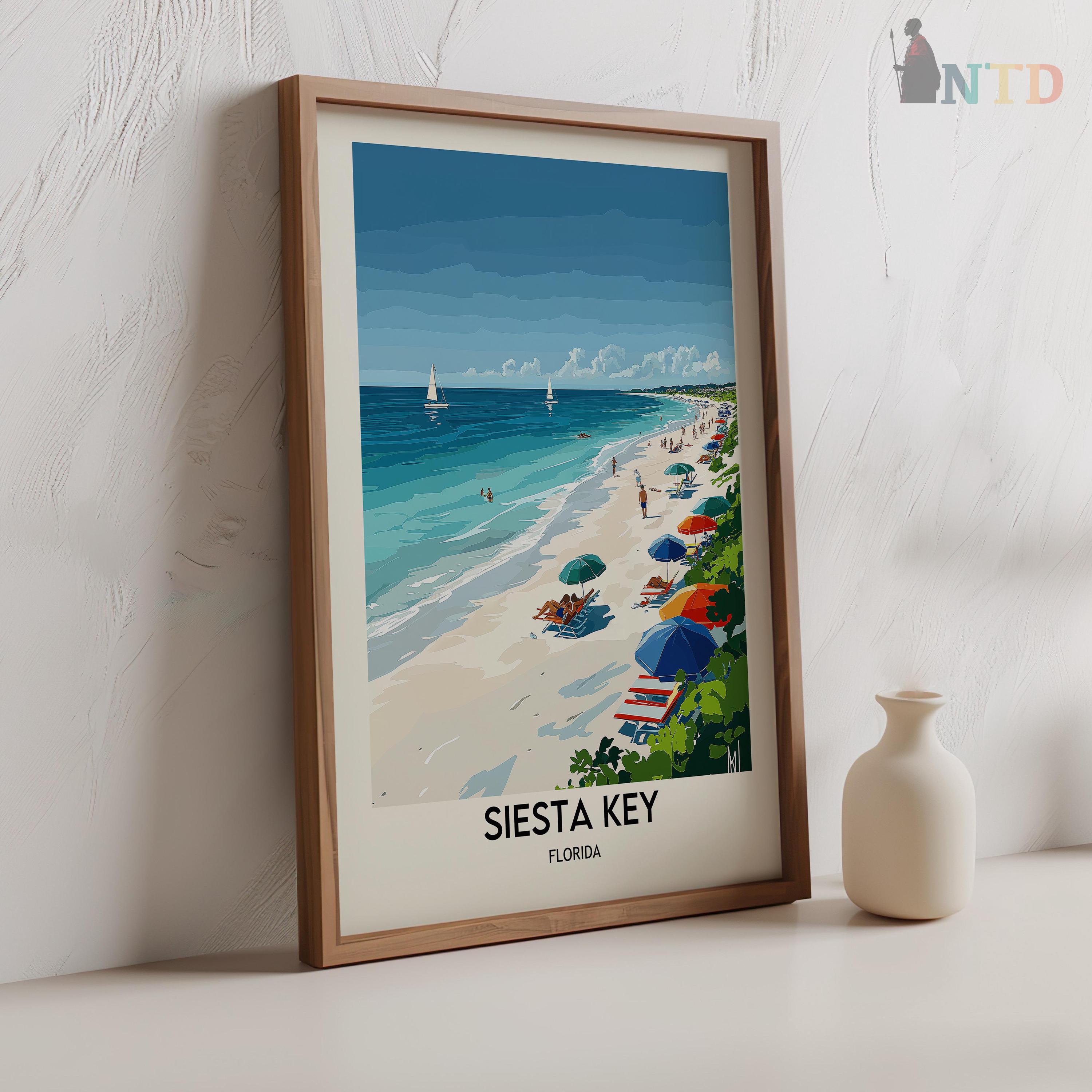 Siesta Key Print, Siesta Key Poster, Siesta Key Wall Art, Siesta Key ...