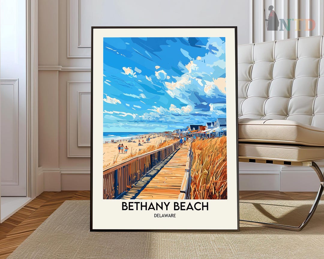 Bethany Beach Poster, Bethany Beach Print, Bethany Beach Wall Art ...