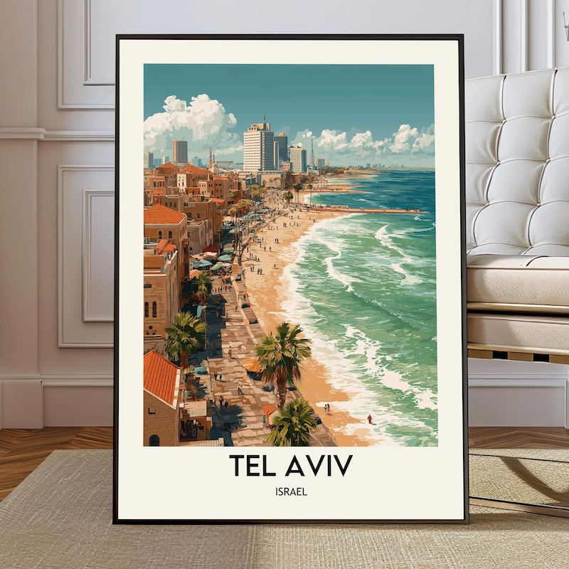 Tel Aviv Poster - Etsy
