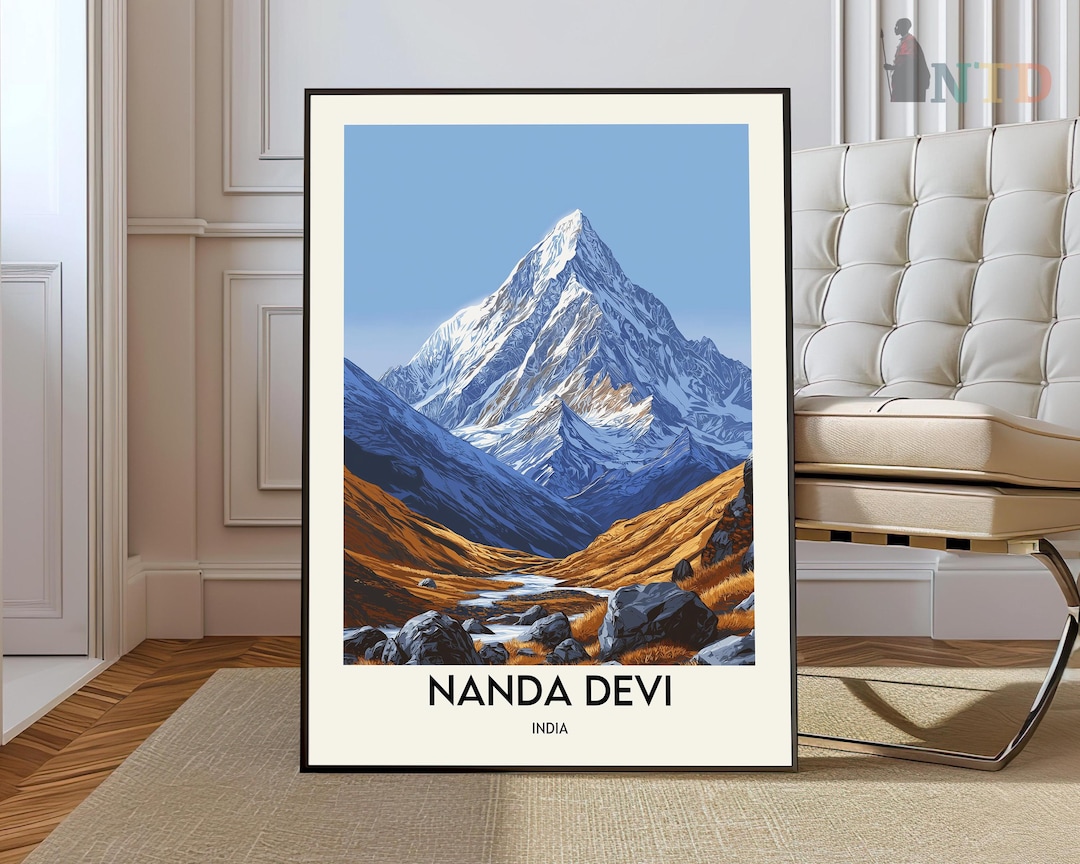 Nanda Devi Poster, Nanda Devi Wall Art, Nanda Devi Print, Nanda Devi ...