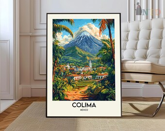 Colima Travel Poster, Colima Print, Colima Wall Art, Colima Artwork ...