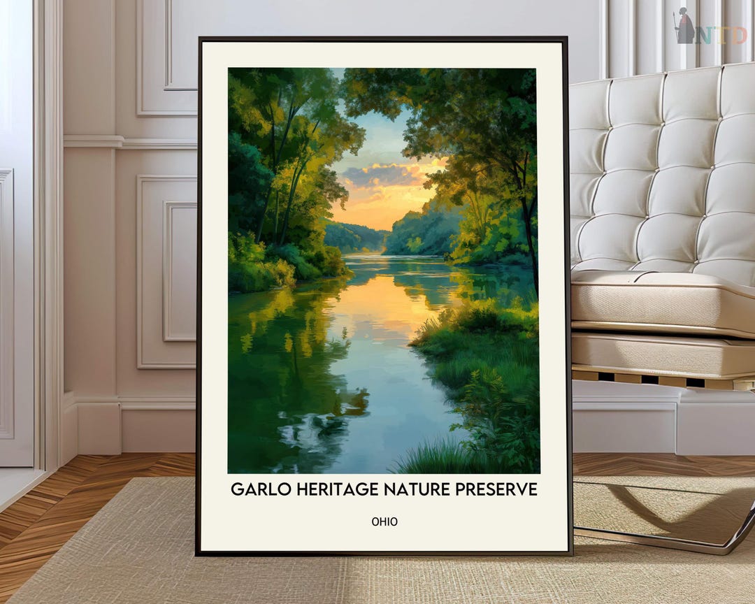 Garlo Heritage Nature Preserve Poster Print, Peaceful Ohio Wetlands ...
