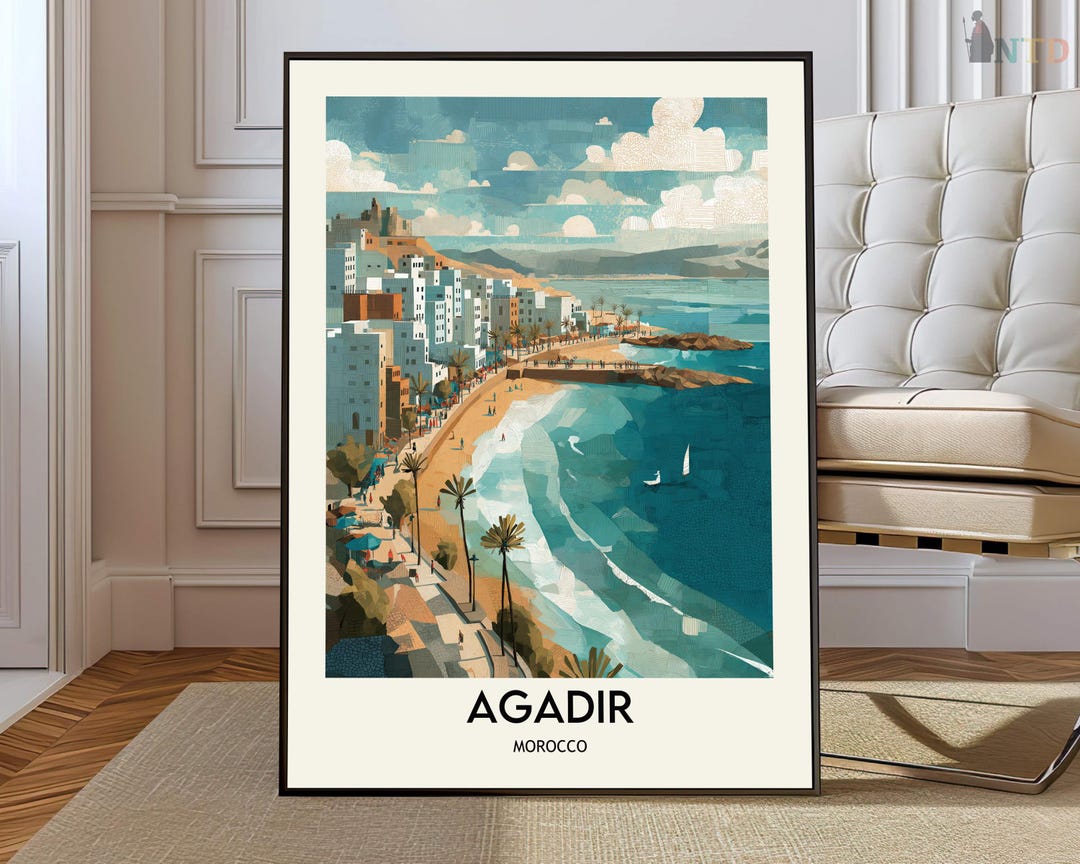 Agadir Poster, Agadir Wall Art, Agadir Print, Agadir Photo, Agadir ...