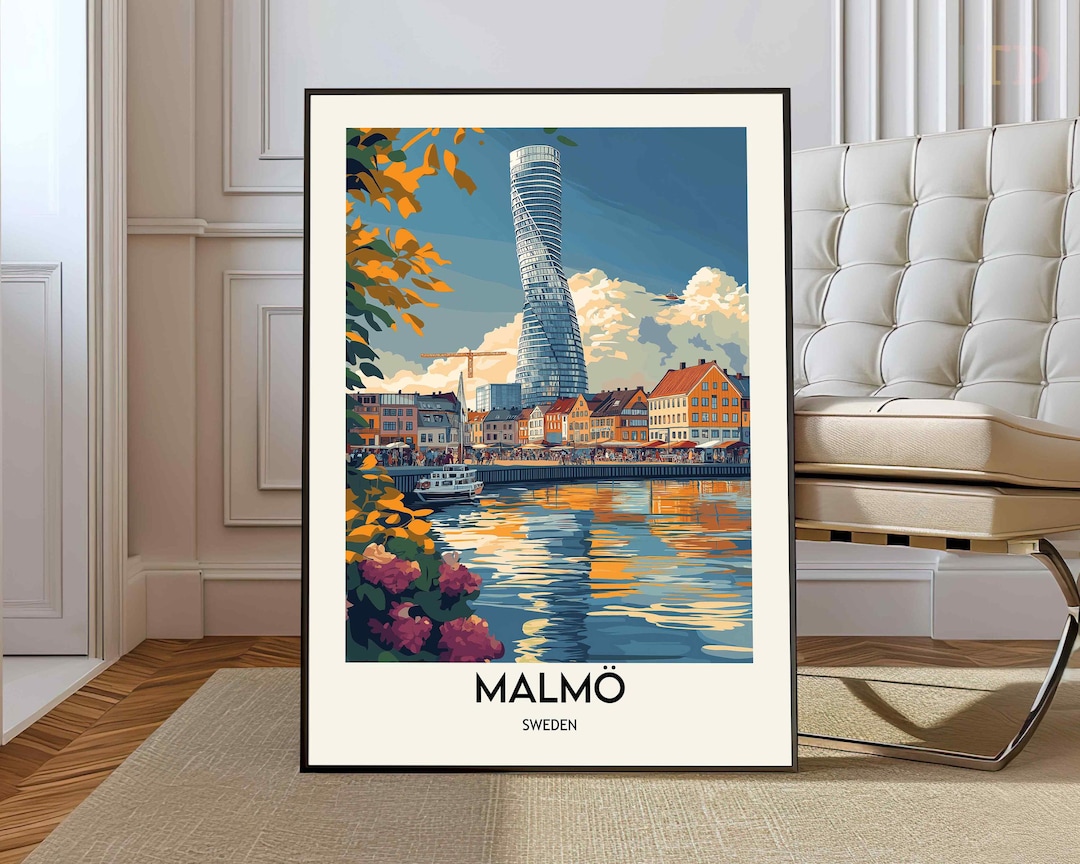 Malmö Poster, Malmö Wall Art, Malmö Print, Malmö Photo, Malmö Poster ...