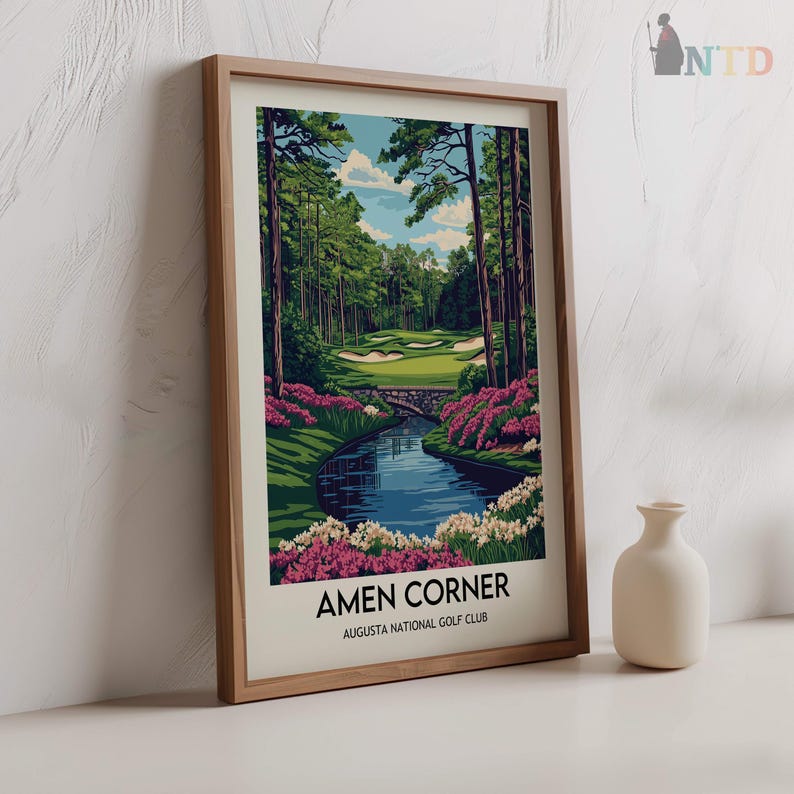 Amen Corner Augusta National Golf Club Print: Iconic Golf Art - Etsy