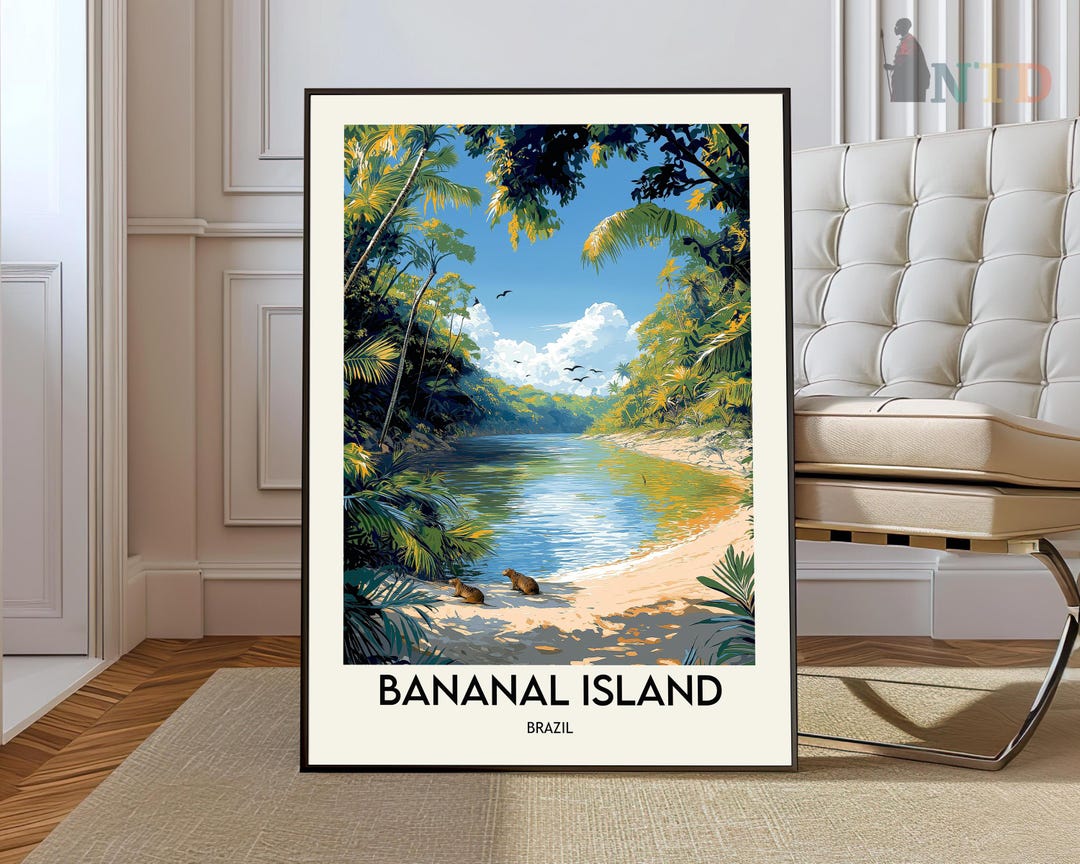 Bananal Island Poster, Bananal Island Wall Art, Bananal Island Print ...