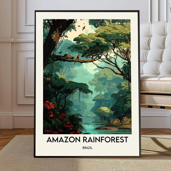 Rainforest Poster - Etsy UK