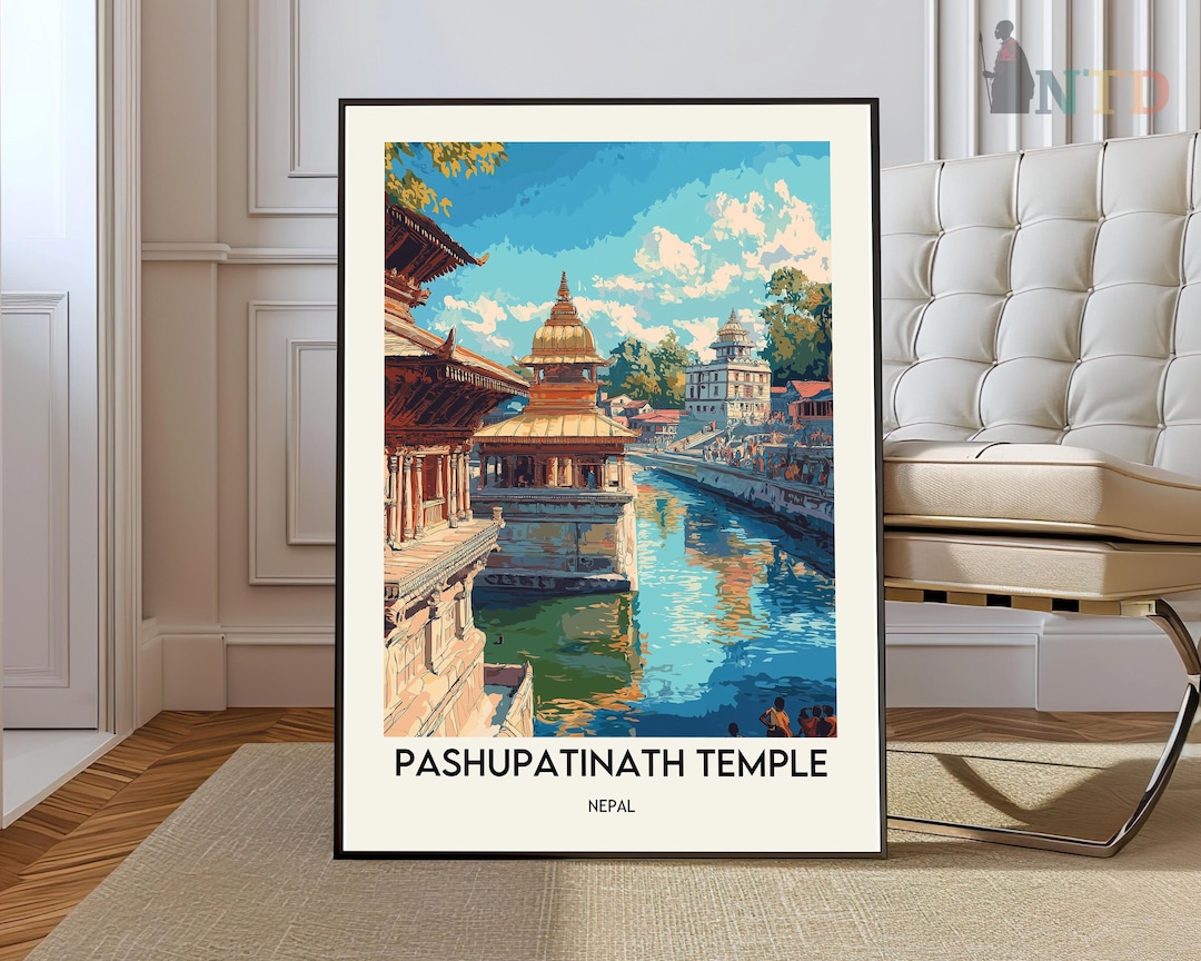 Pashupatinath Temple Poster, Pashupatinath Temple Wall Art ...
