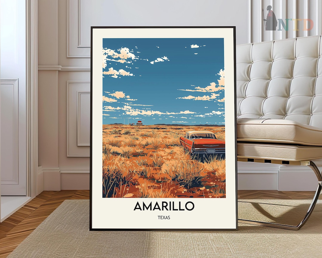 Amarillo Print, Amarillo Wall Art, Amarillo Poster, Amarillo Photo ...