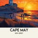 Cape May Travel Poster, Cape May Wall Art, Cape May Print, Cape May ...
