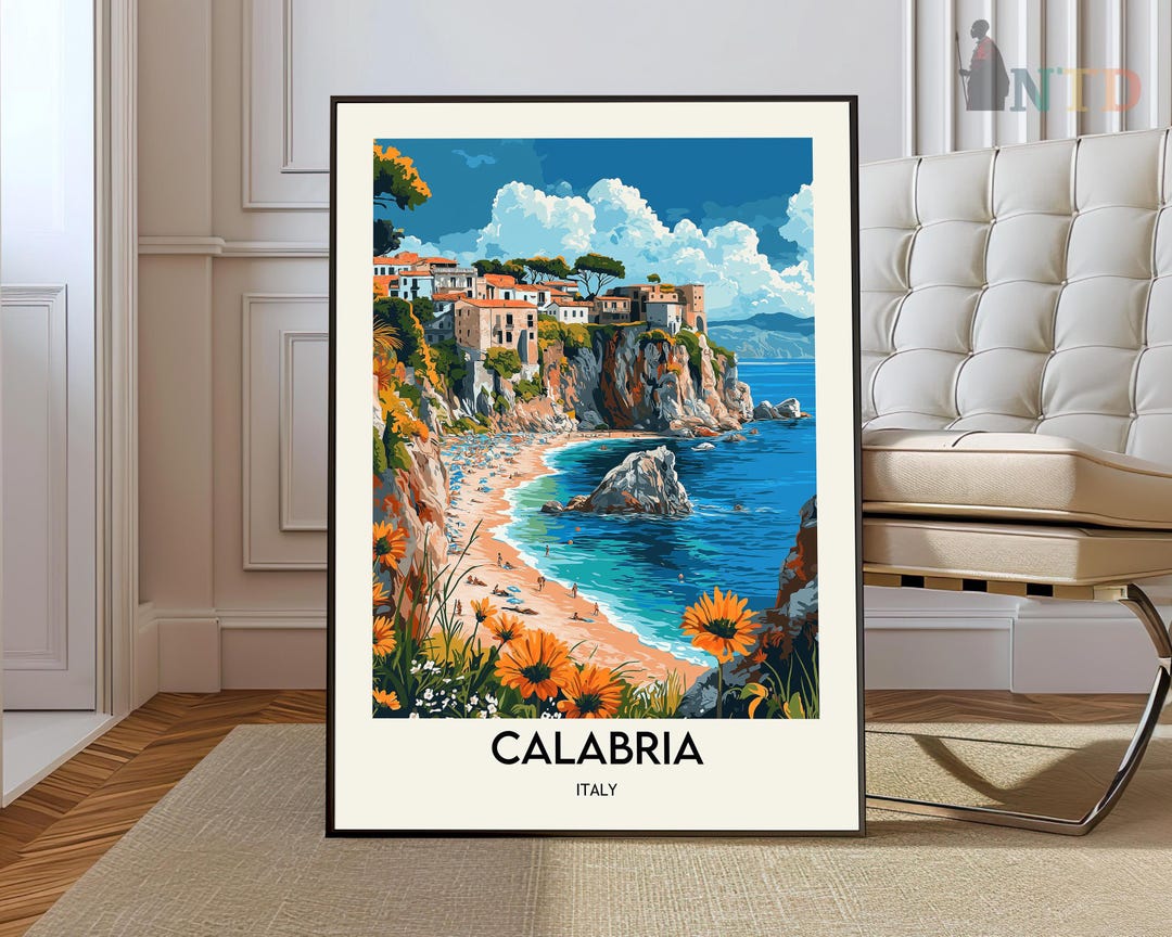 Calabria Print, Calabria Poster, Calabria Wall Art, Calabria Art Print ...