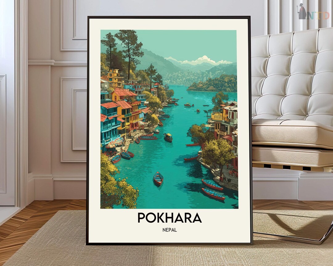 Pokhara Poster, Pokhara Wall Art, Pokhara Print, Pokhara Photo, Pokhara ...
