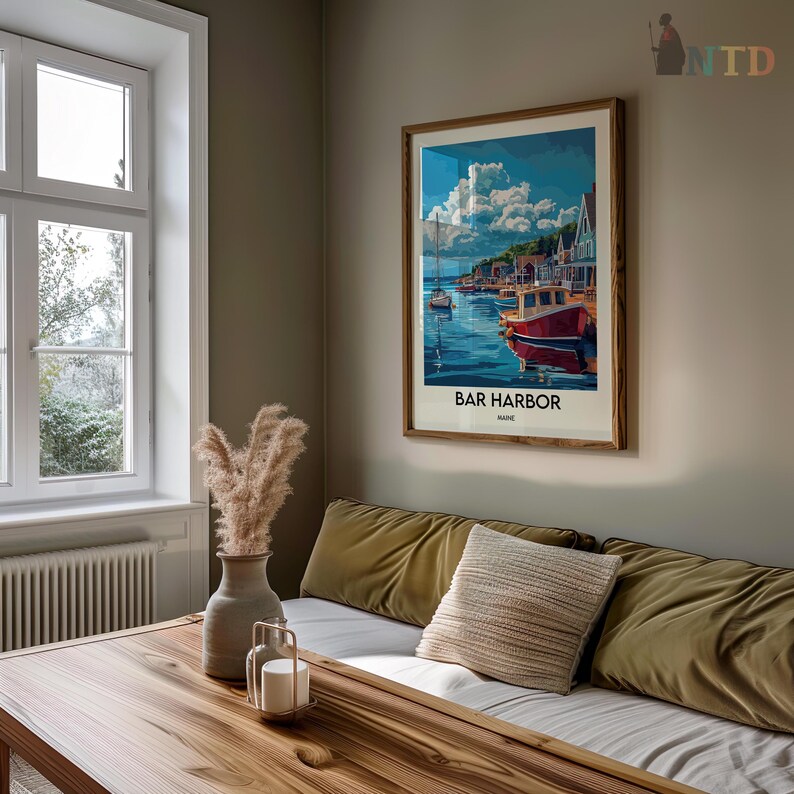 Bar Harbor Maine Poster, Bar Harbor Wall Art, Bar Harbor Poster Print ...