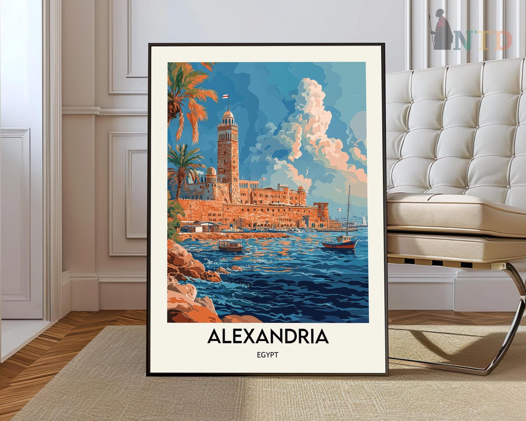 Alexandria Print, Alexandria Wall Art, Alexandria Poster, Alexandria ...