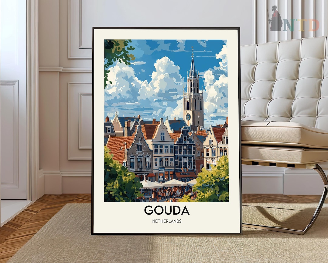 Gouda Poster, Gouda Wall Art, Gouda Print, Gouda Photo, Gouda Decor ...