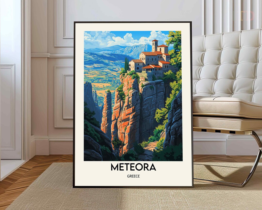 Meteora Poster, Meteora Wall Art, Meteora Print, Meteora Photo, Meteora ...