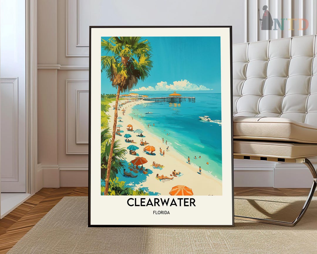 Clearwater Print, Clearwater Wall Art, Clearwater Poster, Clearwater ...