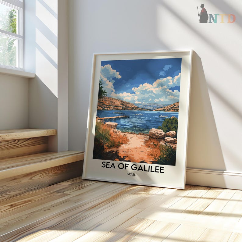 Sea of Galilee Poster, Sea of Galilee Wall Art, Sea of Galilee Print ...