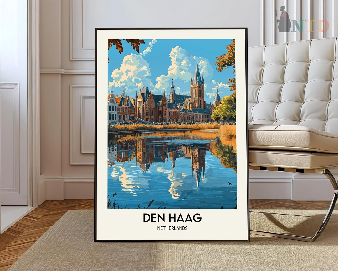 The Hague Travel Print Wall Art the Hague Wall Hanging Home Decoration ...