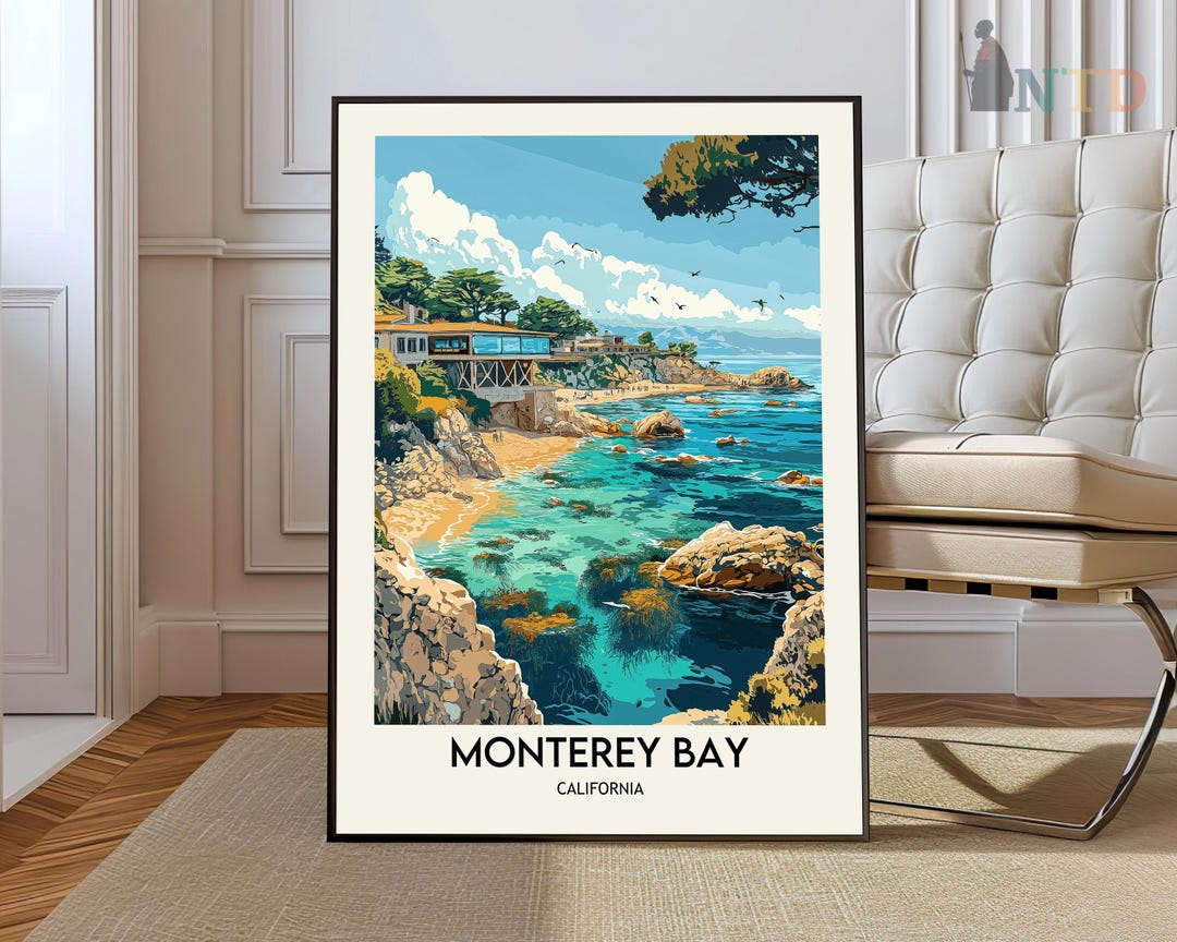 Monterey Bay Print, Monterey Bay Poster, Monterey Bay Wall Art ...