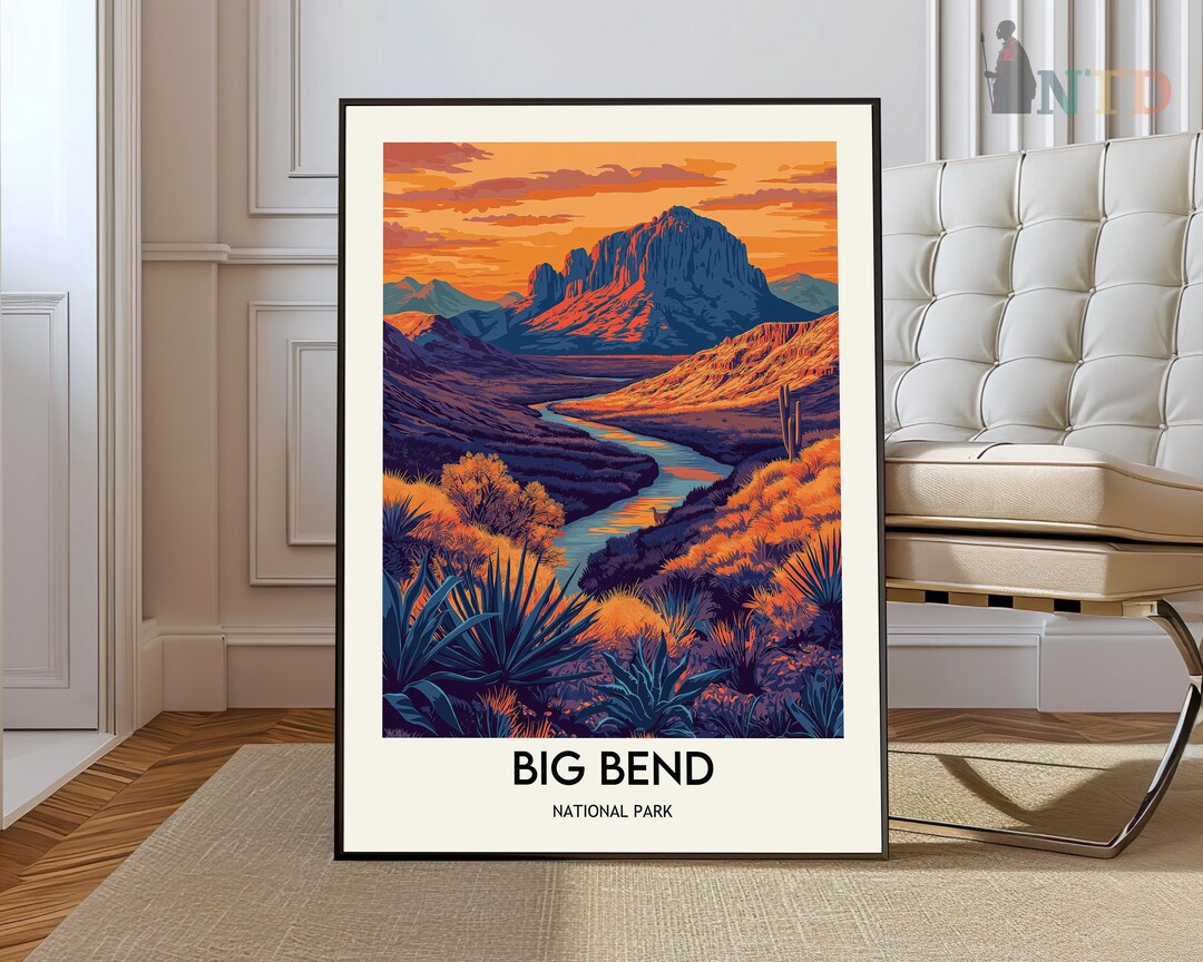 Big Bend National Park Poster, Big Bend Poster, Big Bend Print ...