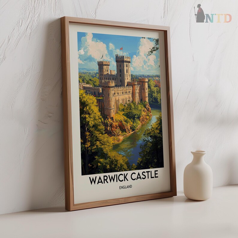 Warwick Castle Poster, Warwick Castle Wall Art, Warwick Castle Print ...