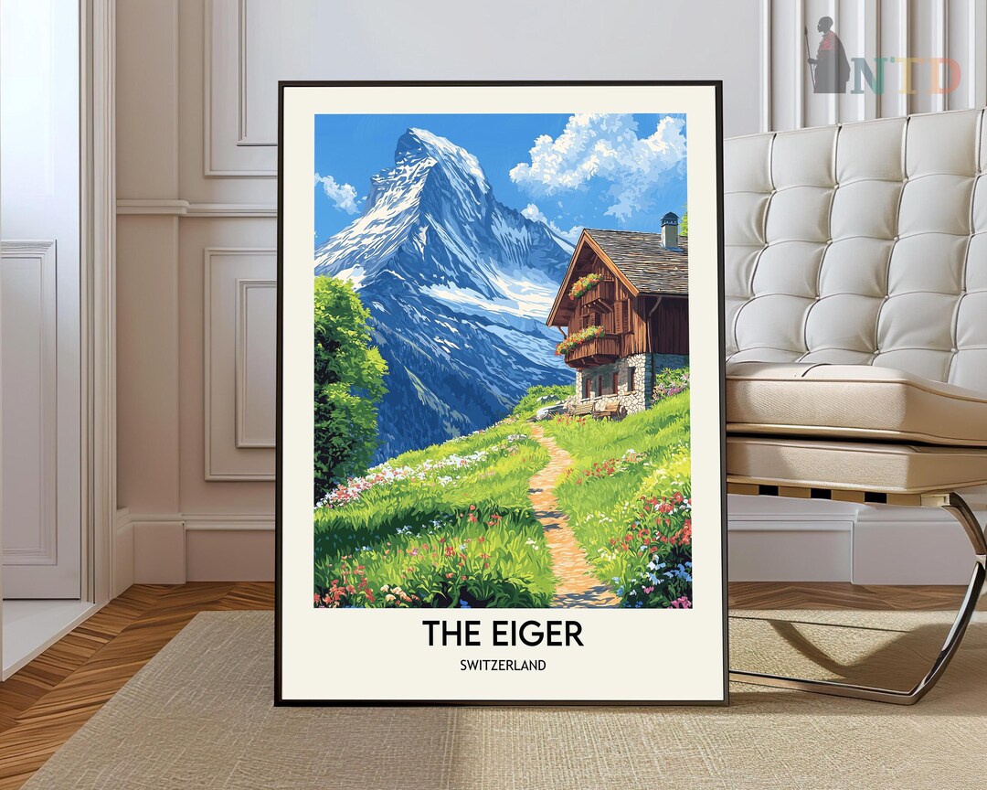Eiger Print, Eiger Wall Art, Eiger Poster, Eiger Photo, Eiger Poster ...