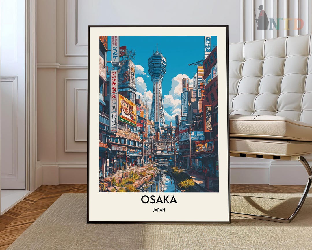 Osaka Print, Osaka Wall Art, Osaka Poster, Osaka Photo, Osaka Poster ...