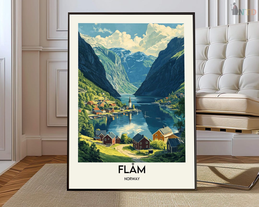 Flam Poster, Flåm Wall Art, Flåm Print, Flåm Photo, Flåm Poster Print ...
