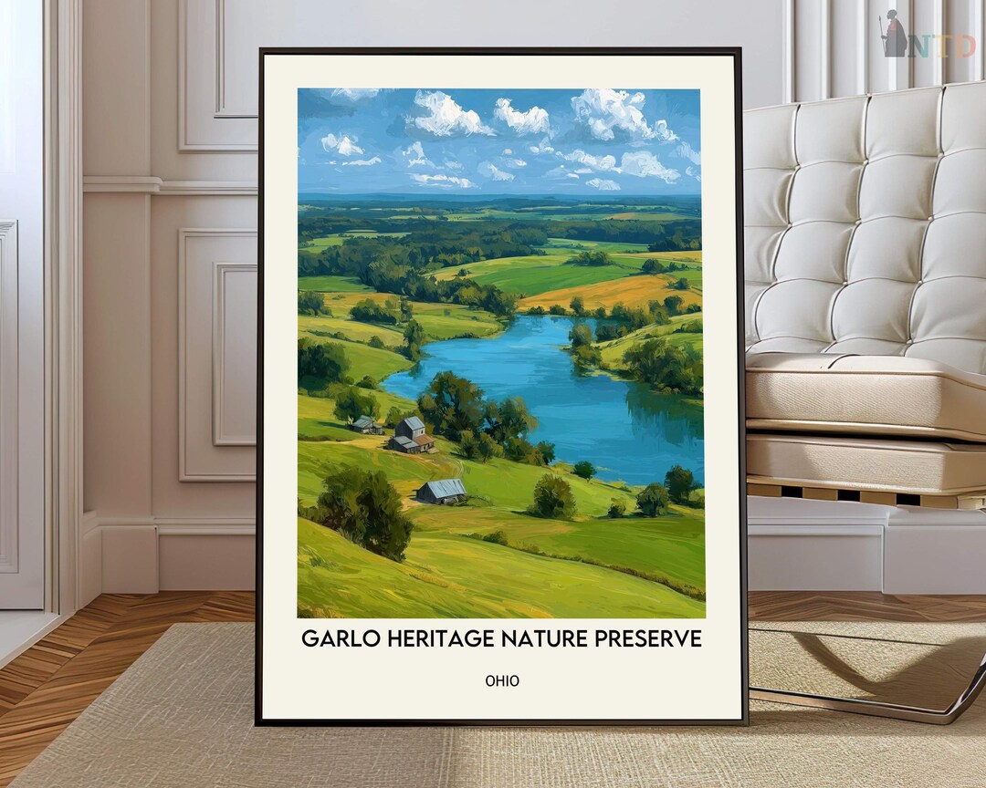 Garlo Heritage Nature Preserve Poster Print, Peaceful Ohio Wetlands ...