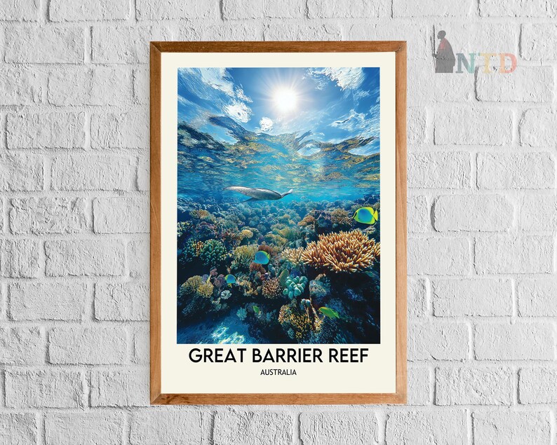 Great Barrier Reef Poster, Great Barrier Reef Wall Art, Great Barrier ...