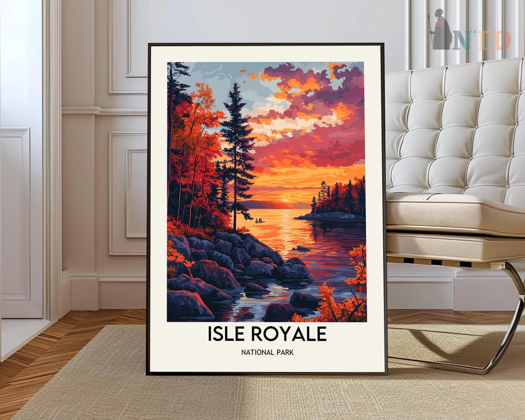 Isle Royale National Park Poster, Isle Royale National Park Wall Art ...