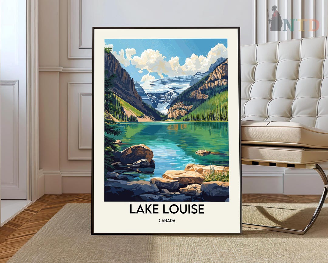 Lake Louise Poster, Lake Louise Wall Art, Lake Louise Print, Lake ...