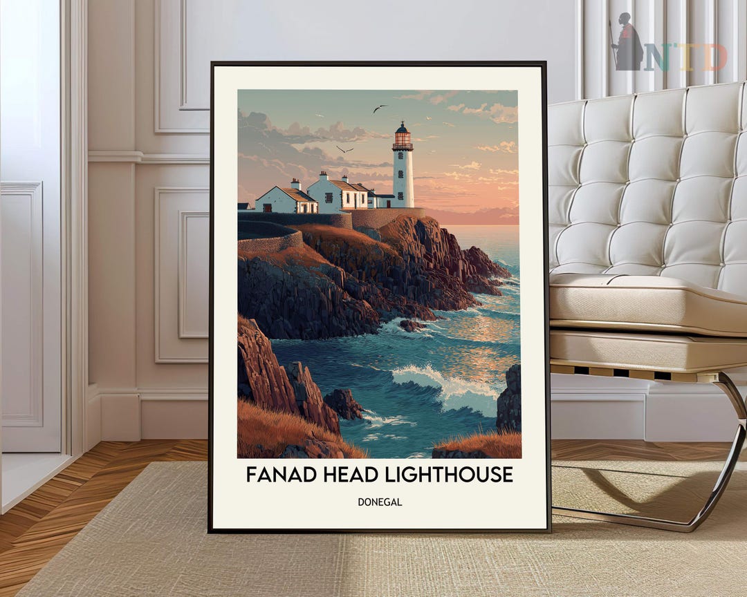 Fanad Head Lighthouse Poster, Fanad Head Lighthouse Wall Art, Fanad ...