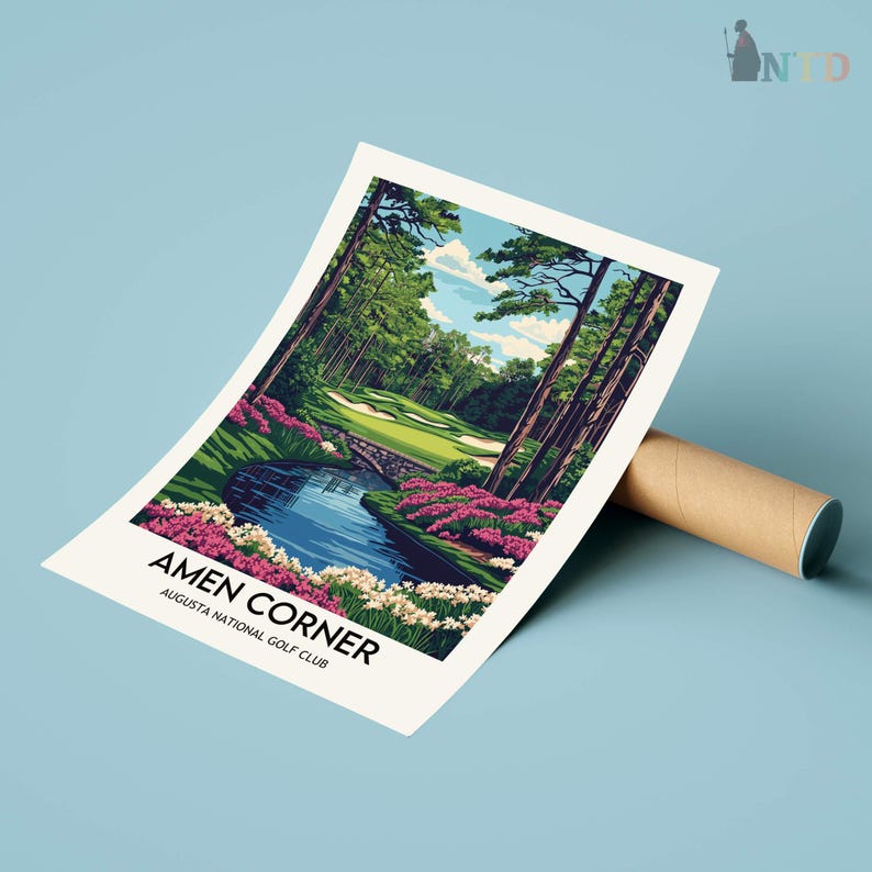 Amen Corner Augusta National Golf Club Print: Iconic Golf Art - Etsy