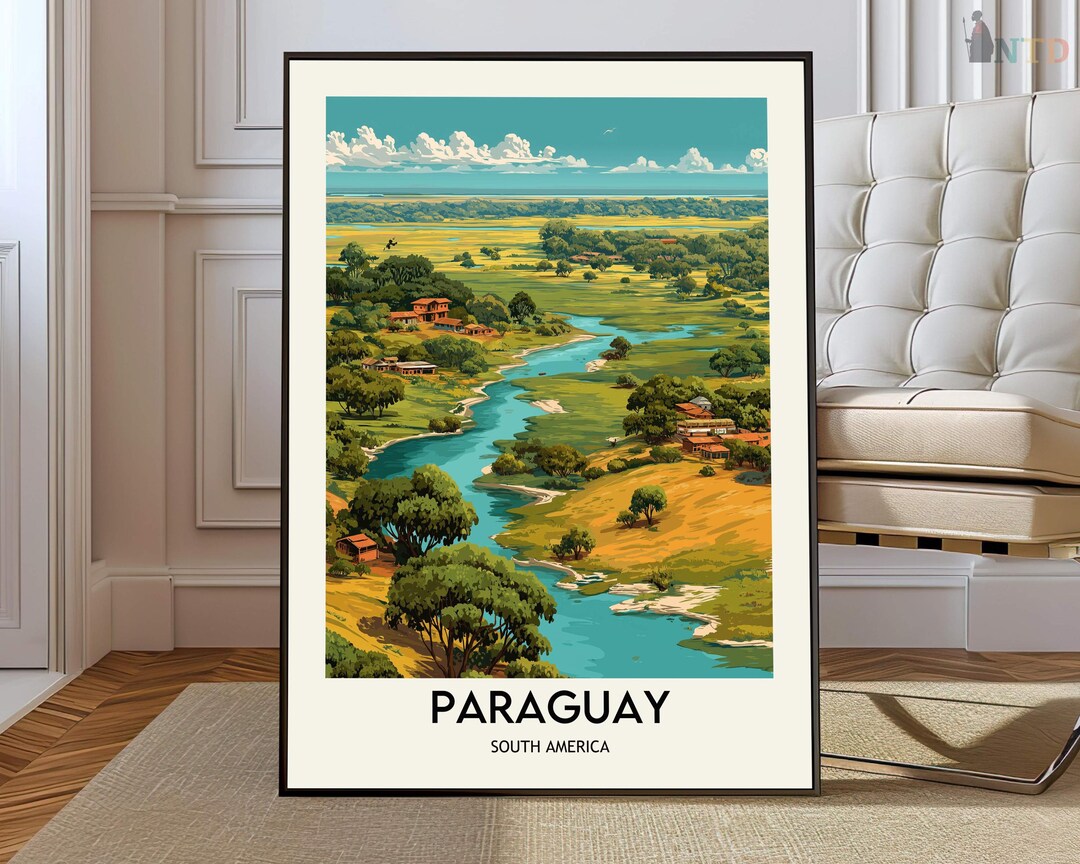 Paraguay Poster, Paraguay Wall Art, Paraguay Print, Paraguay Photo ...